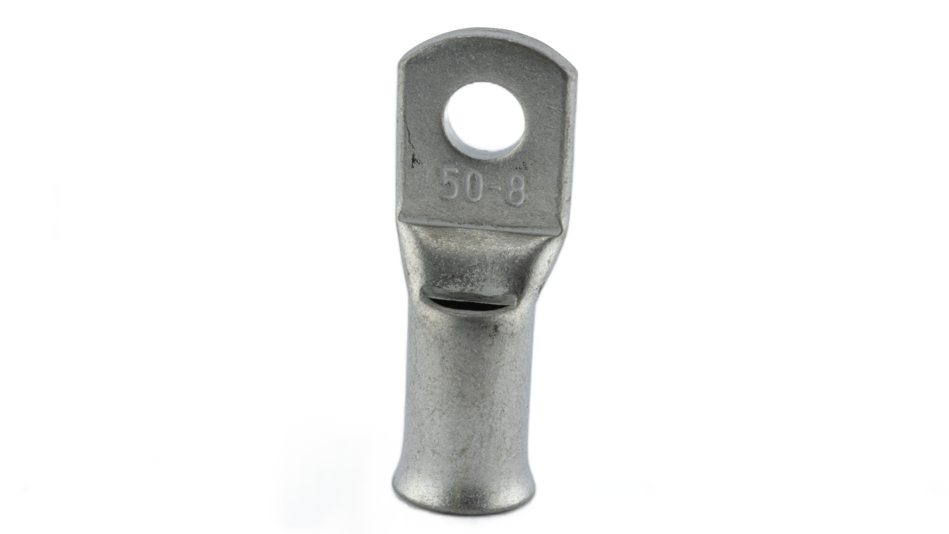 Bell Mouth Crimp Lug 50mm² Cable 8mm Stud 50 pack