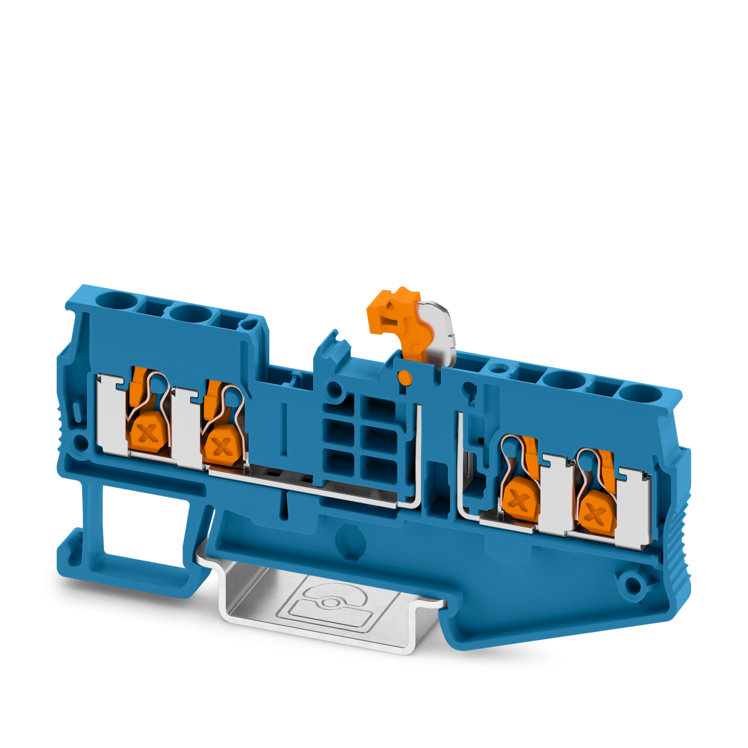 XT 2,5-QUATTRO-MT BU Knife-disconnect terminal block