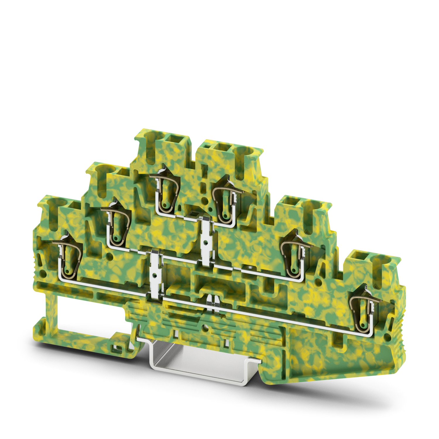 ST 2,5-3PE Spring cage ground terminal block