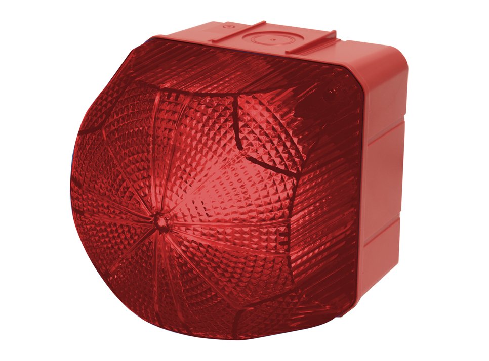 94mm Steady/Flashing Beacon. 24V AC/DC. Red
