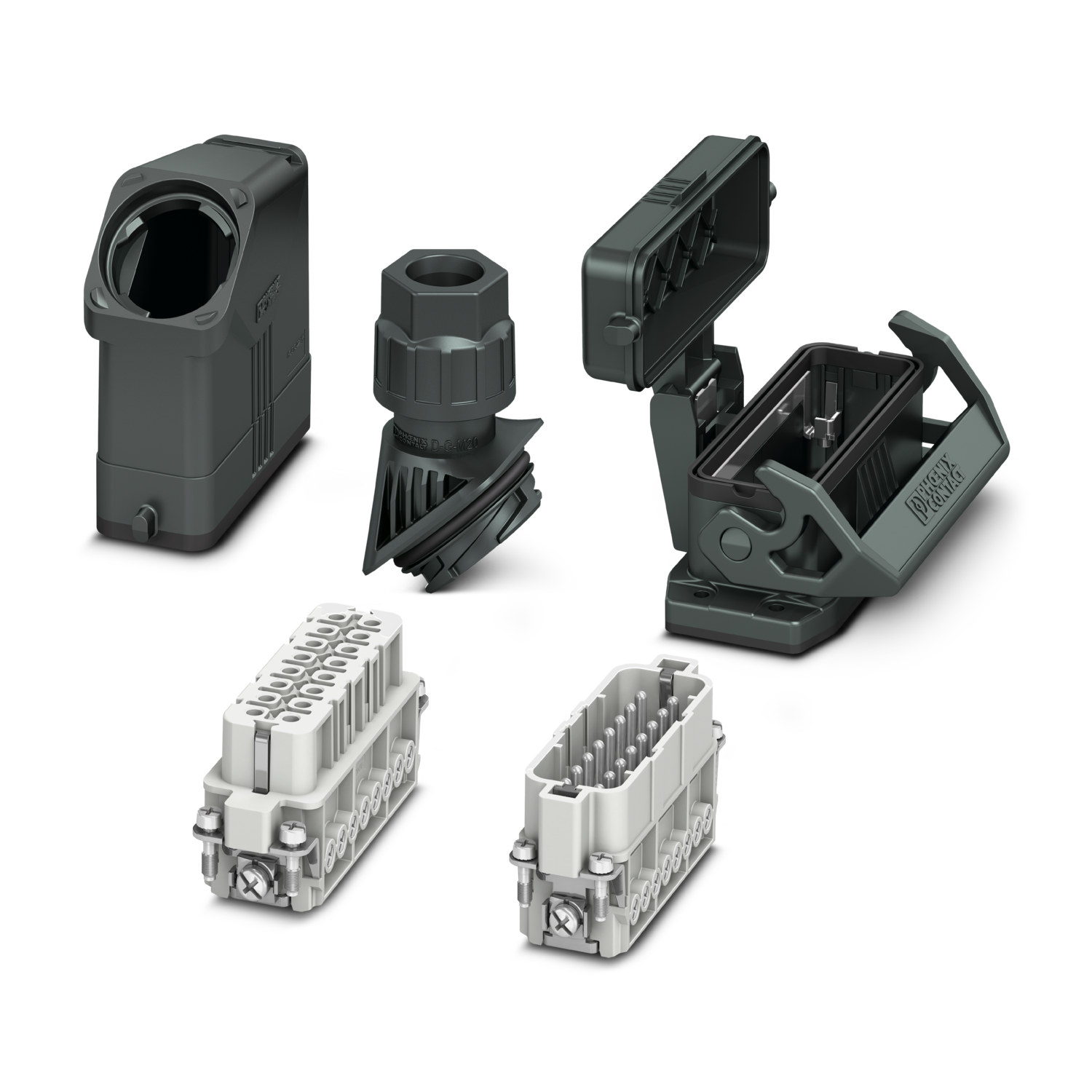 HC-EVO-A16PT-BWSC-HH-M25-PLRBK Connector set