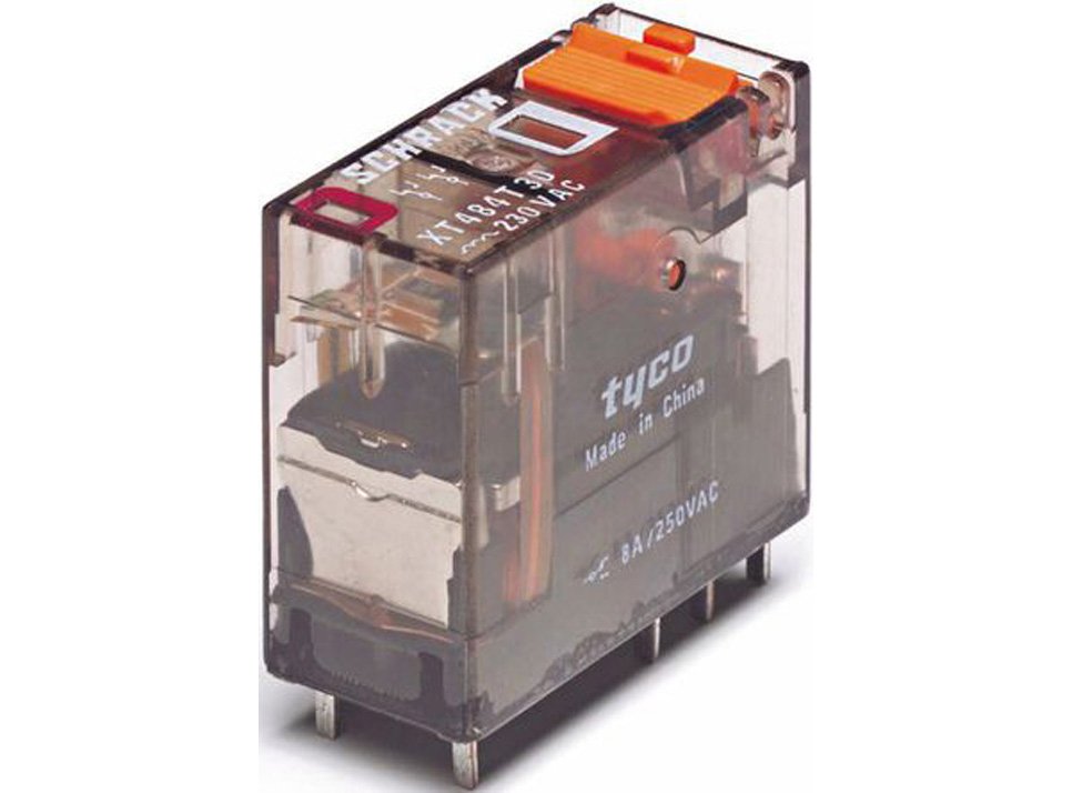 Plug-in Relay 8 pin 2 C/O 24VAC 16A, with LED