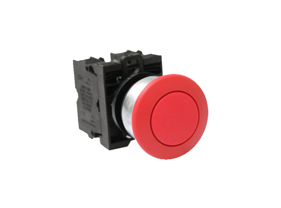 M22 Momentary Red 36mm Ø Mushroom Switch
