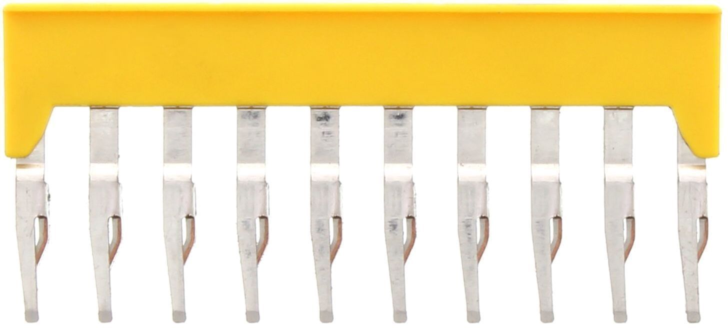 10 pole jumper bar to suit 4mm spring clamp terminals