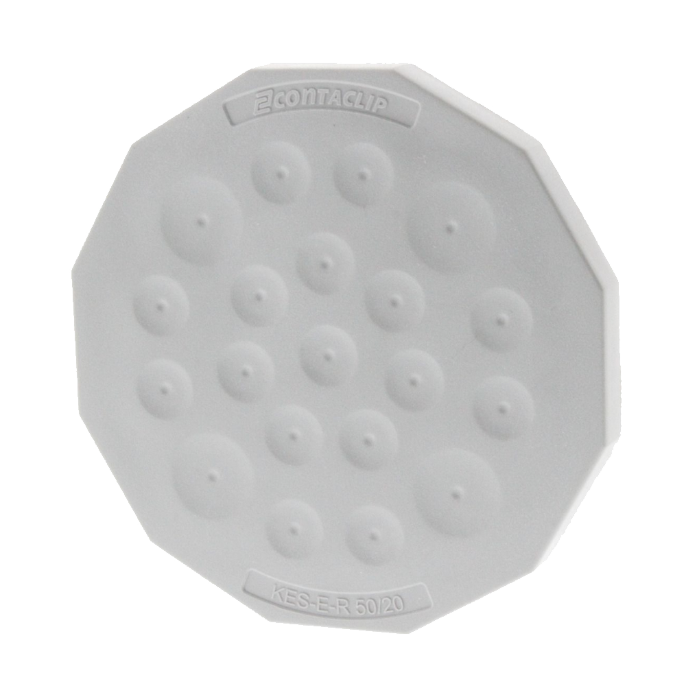 Round Cable entry plates for multiple cable glanding