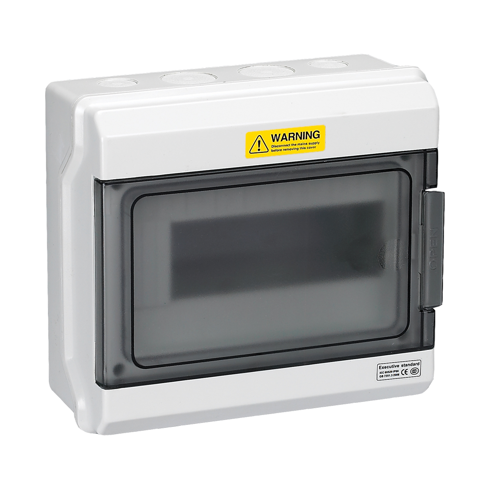 Plastic load centres for circuit breakers