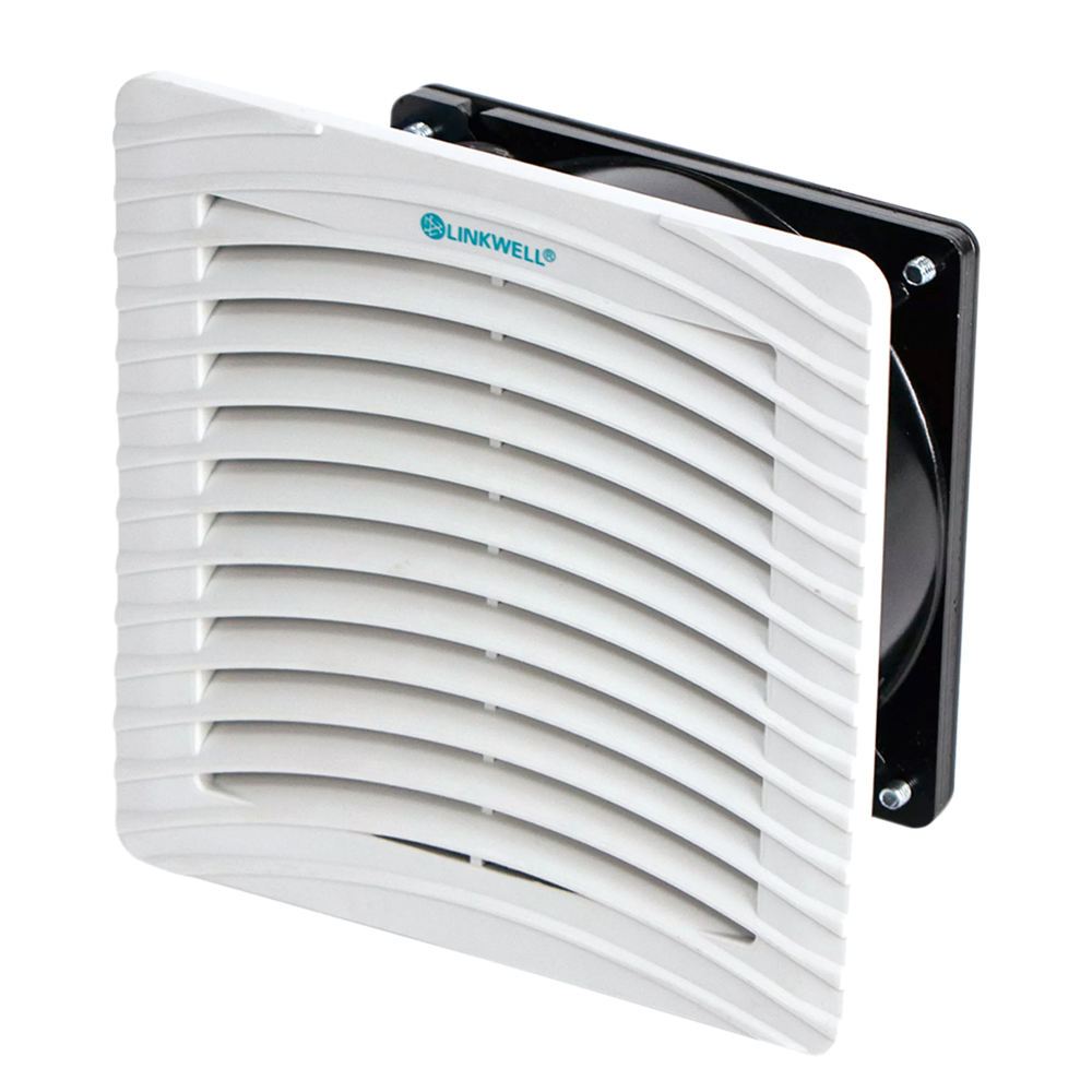 Fans, thermostats and vents for electrical enclosures