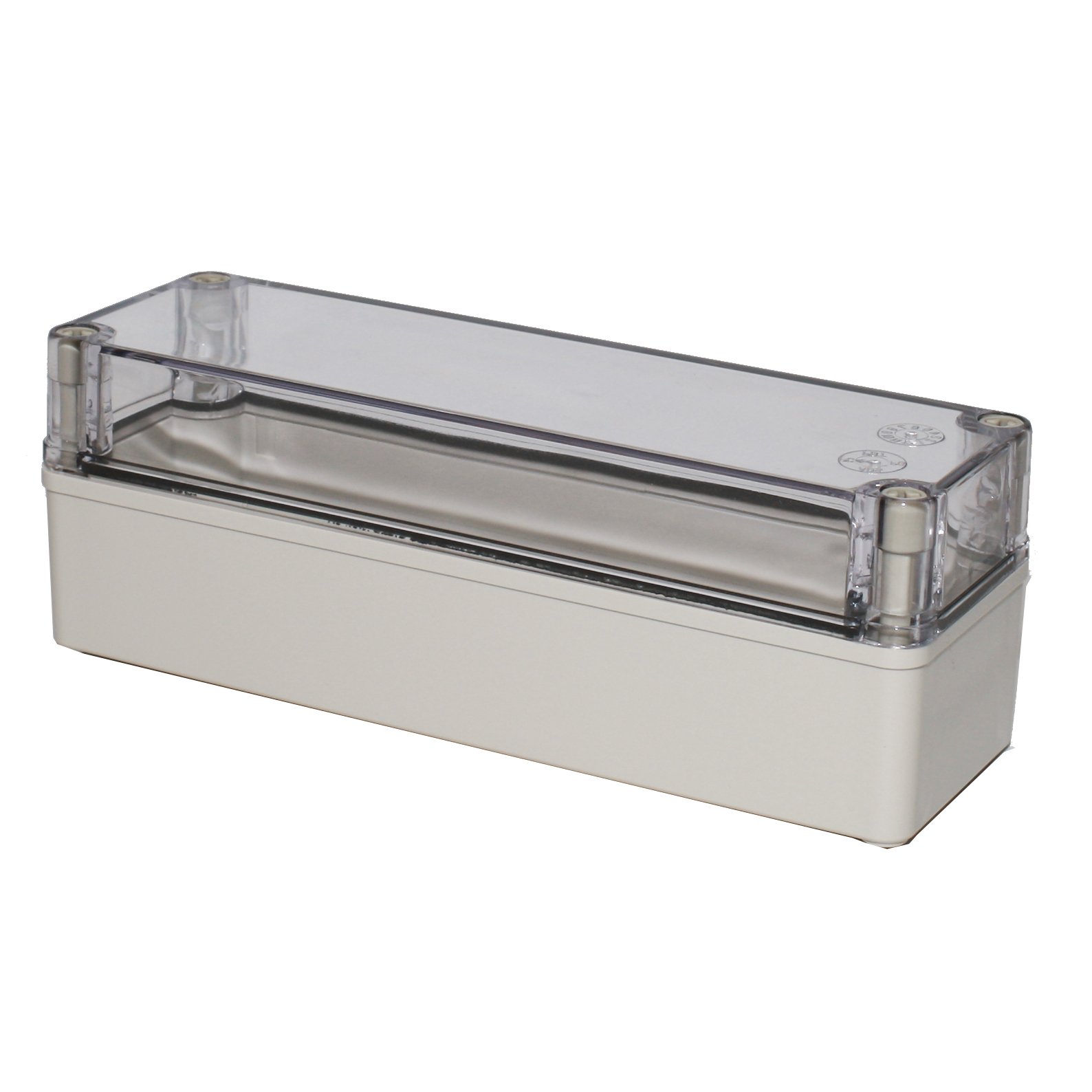 250 x 80 x 85mm Enclosure Grey ABS Base & Clear PC Lid