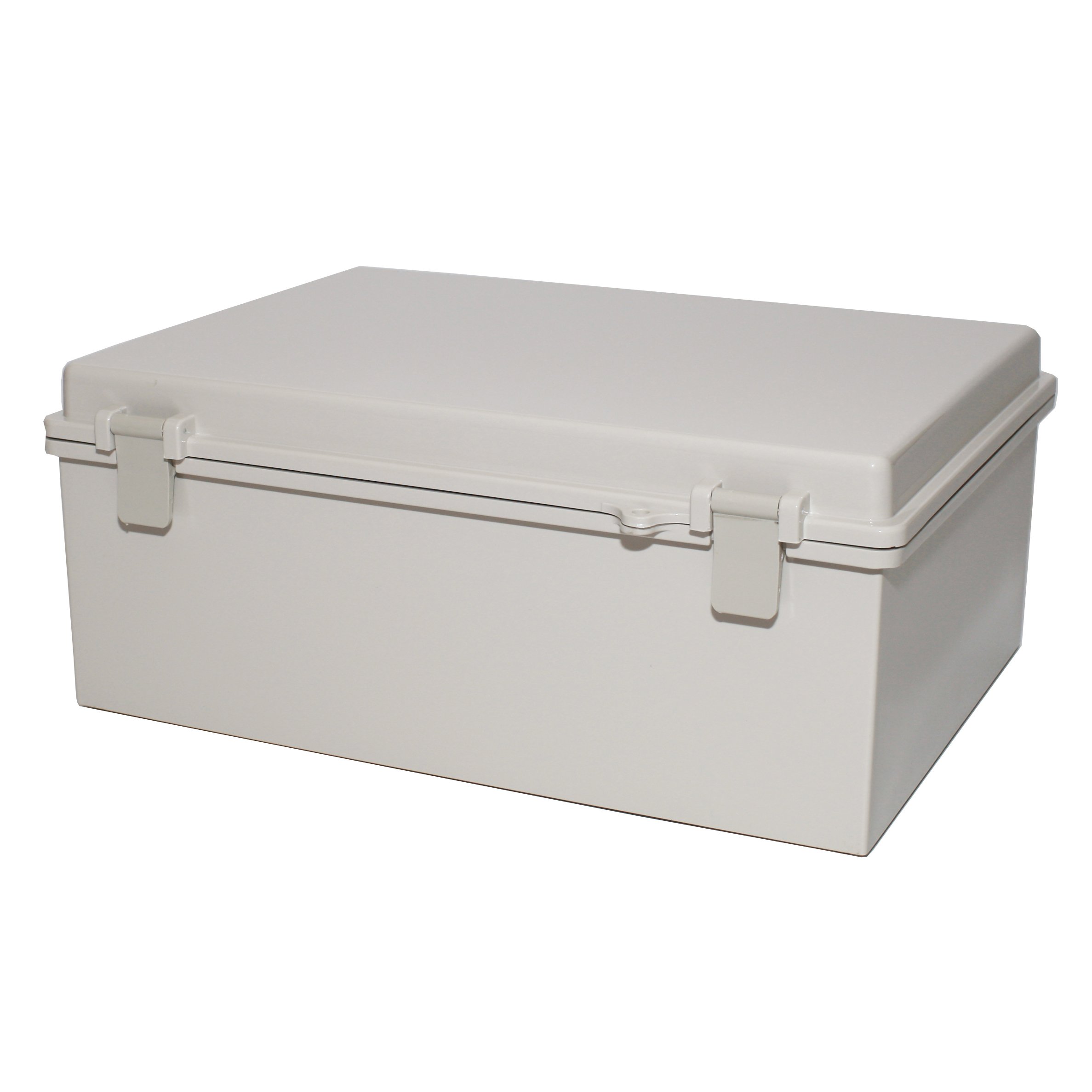 300 x 250 x 180mm Hinged Enclosure Grey ABS Base & Lid