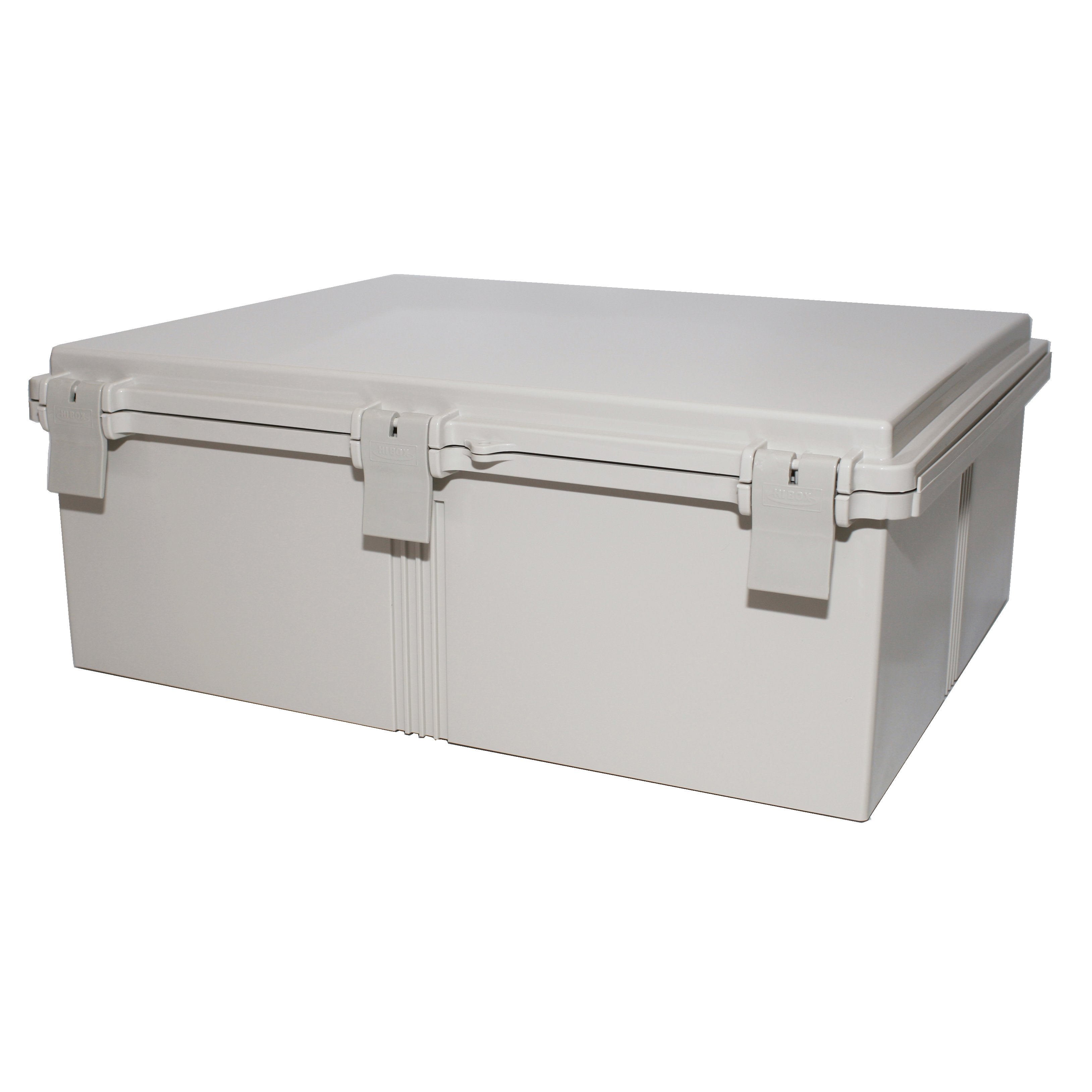 530 x 430 x 200mm Hinged Enclosure Grey ABS Base & Lid