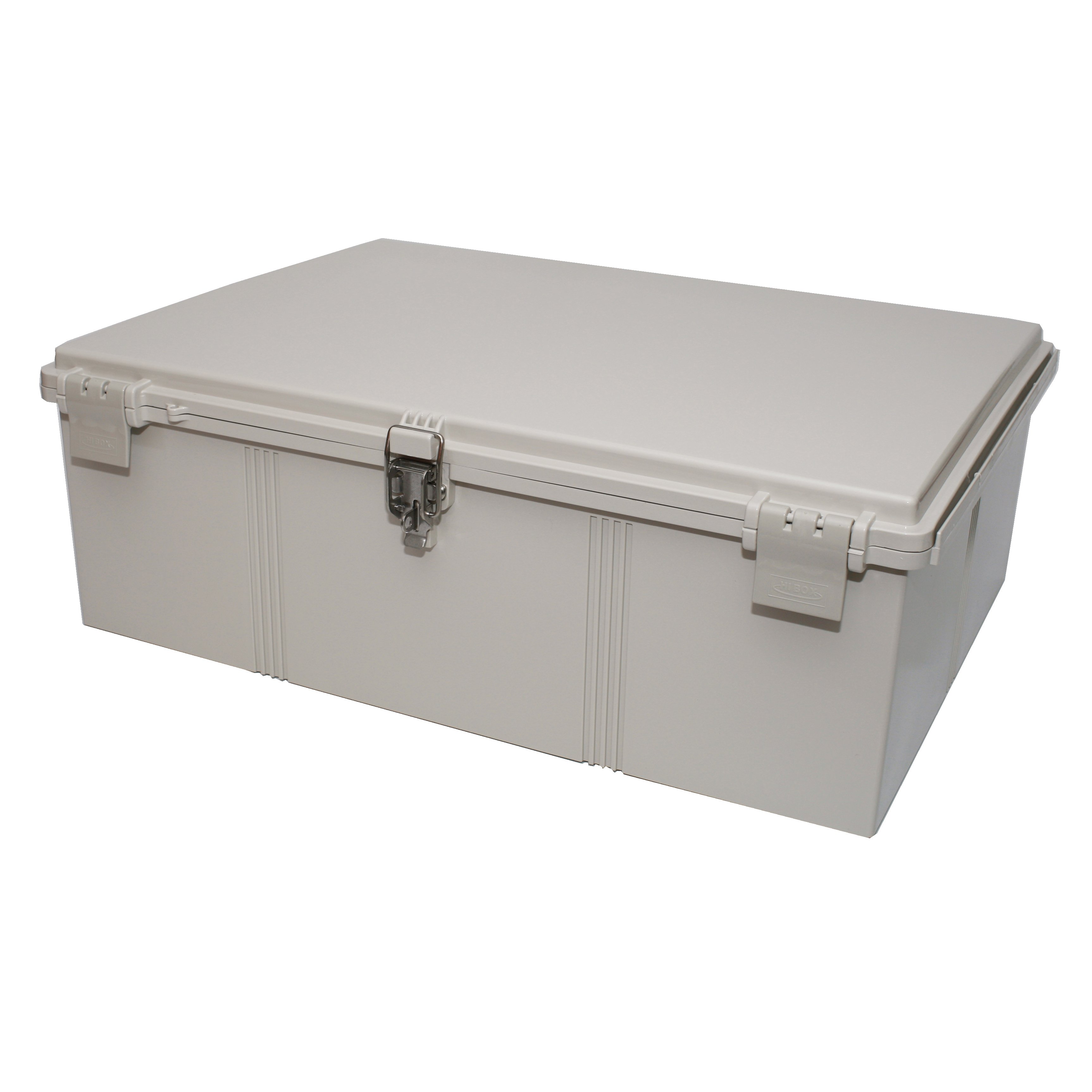 600 x 500 x 250mm Hinged Enclosure Grey ABS/PC Base & Lid