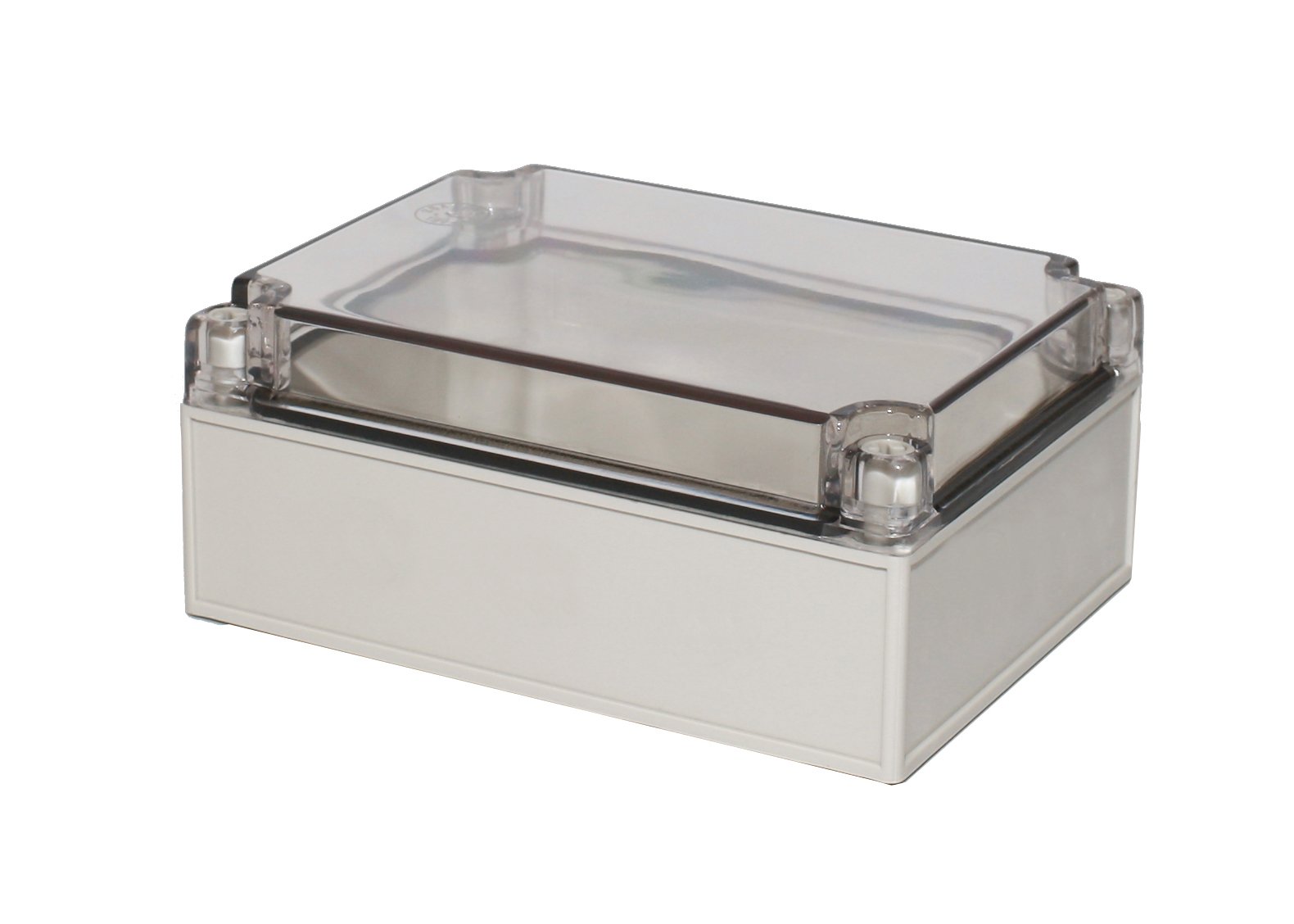 175 x 125 x 75mm Enclosure Grey ABS Base & Clear PC Lid