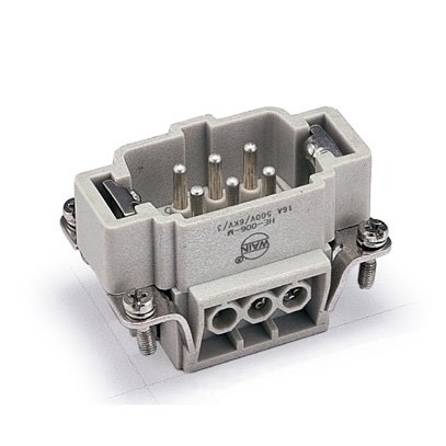 6 Pole 16 Amp Male Plug Insert