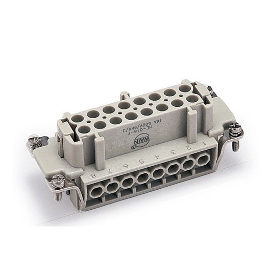 16 Pole 16 Amp Female Socket Insert