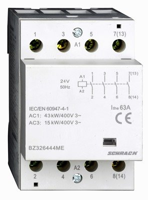 Modular Contactor 63A 4 NO 230V AC