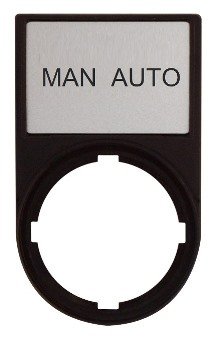Label Plate with Label : MAN AUTO