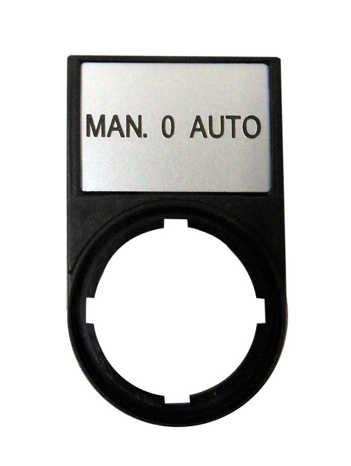 Label Plate with Label : MAN 0 AUTO