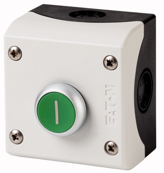 Pushbutton Enclosure with green button